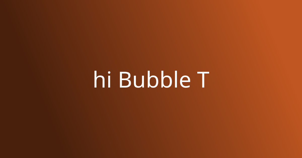 Order Authentic Tea, Coffee Online | hi Bubble T - Pickup Available
